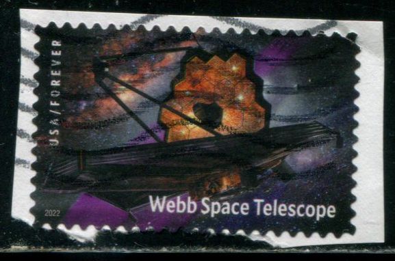 5720 US (60c) James Webb Space Telescope SA, used on paper | United ...