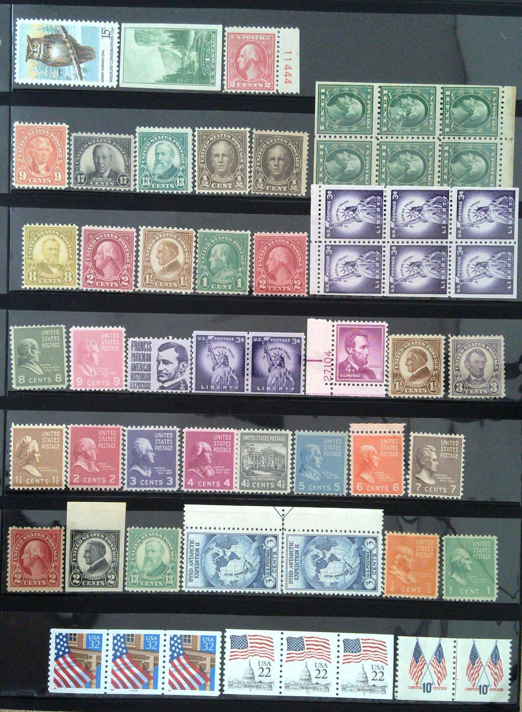 US Starter Collection including Front of Book & P# Singles Lot - Unused ...