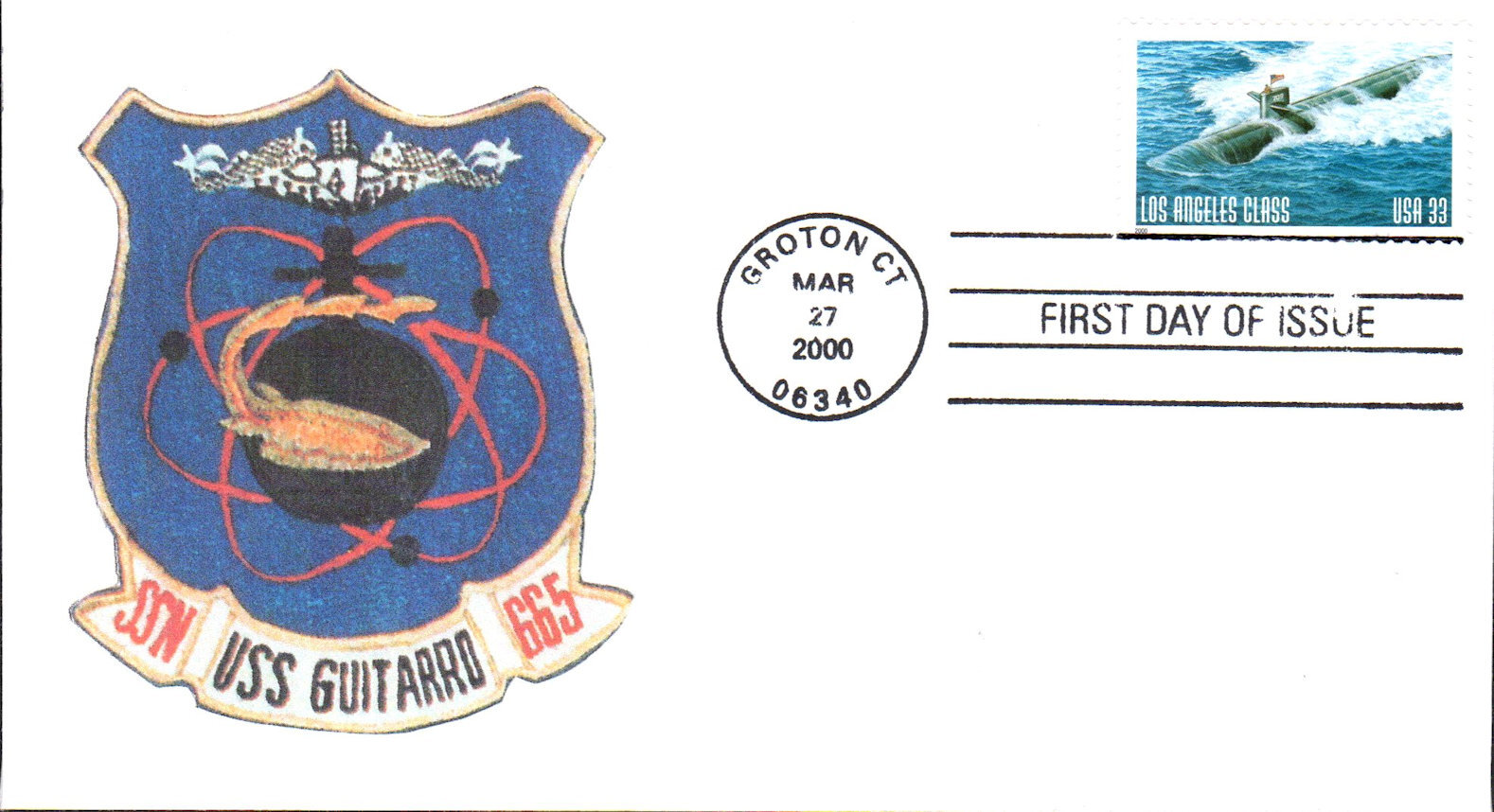 #3372 Submarine USS Guitarro SSN665 Unknown FDC | United States ...
