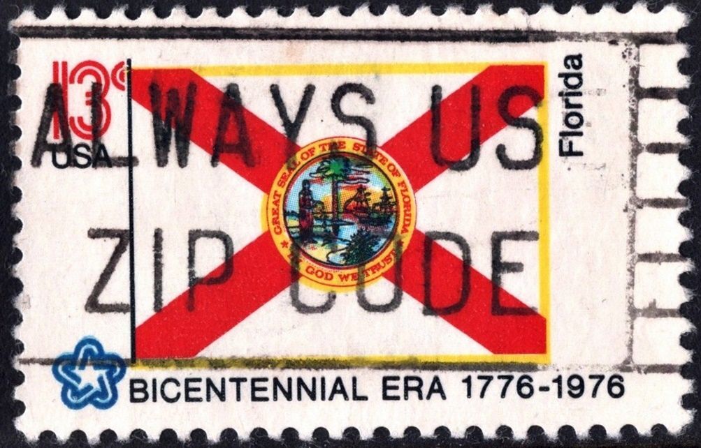 SC#1659 13¢ Bicentennial State Flags: Florida Single (1976) Used ...