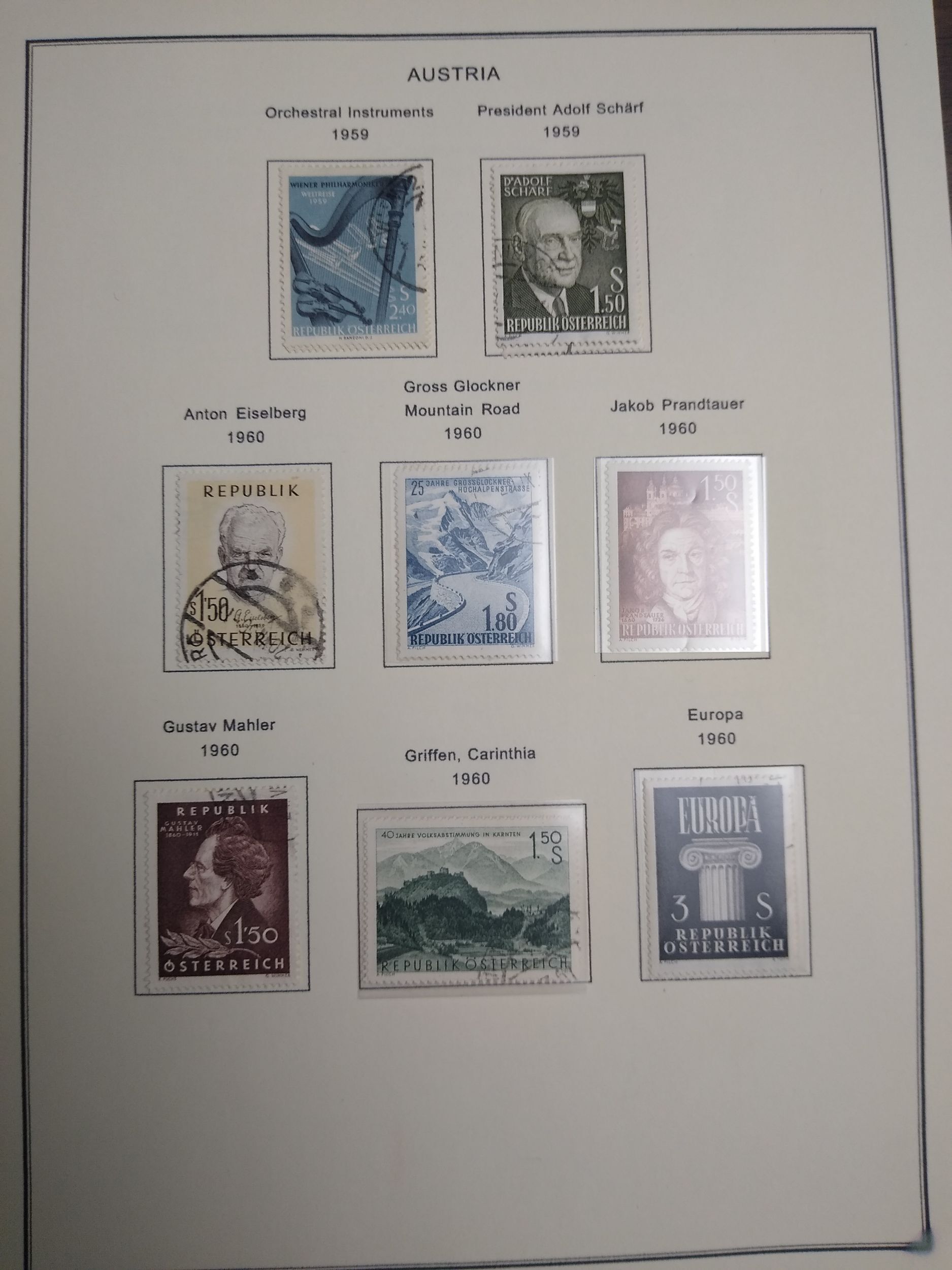 collection on pages Austria 1960-64 JW: CV $35-40 | Europe - Austria ...