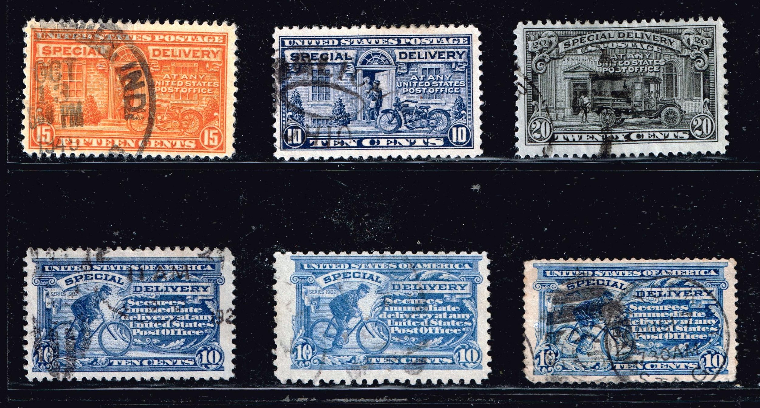 US STAMP BOB SPECIAL DELIVERY USED STAMPS COLLECTION LOT / HipStamp