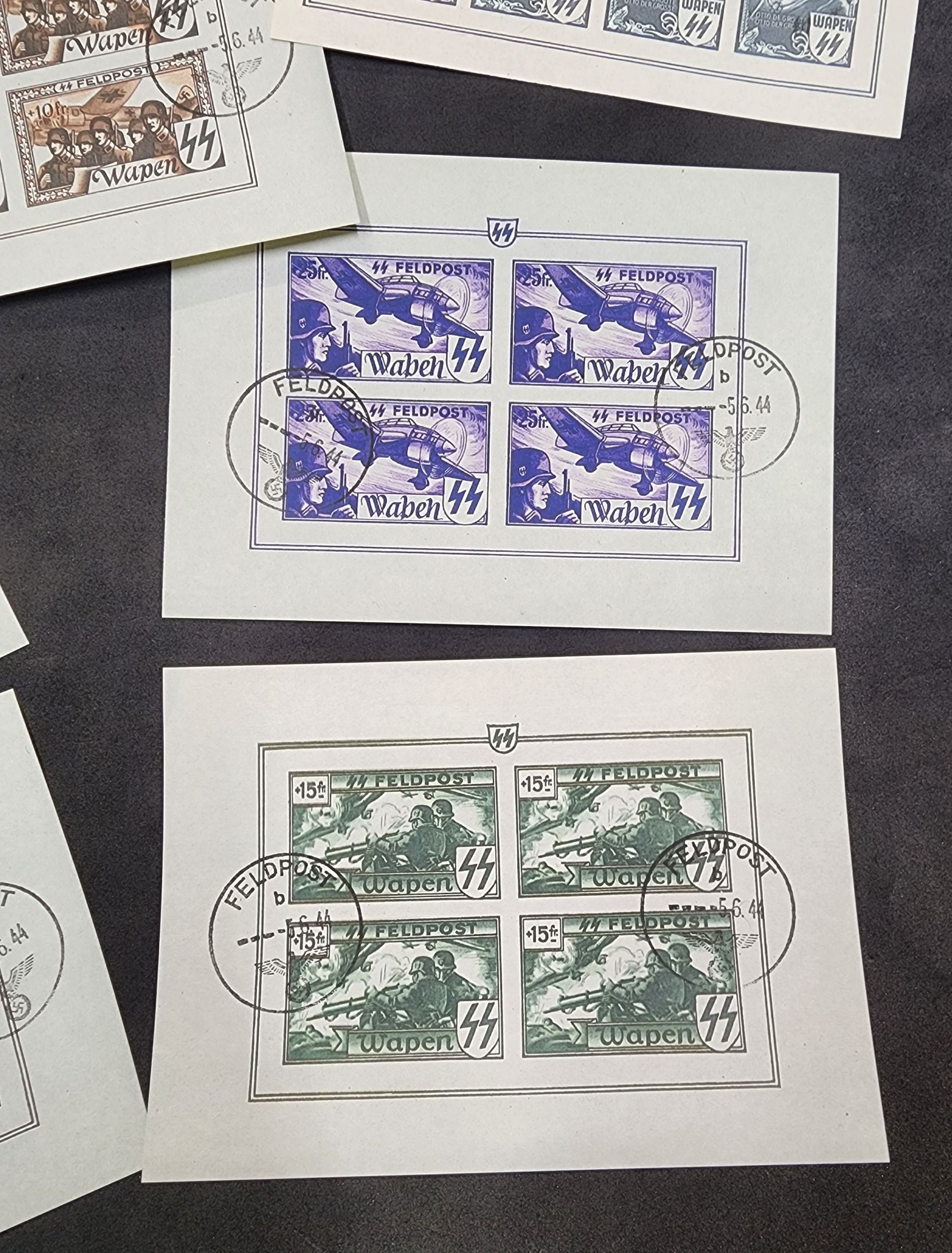 Nazi German Third Reich Wapen SS Feldpost collection MNH/Used WWII WW2 ...
