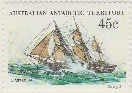 Australia AAT #L49 1981 45c L'Astrolabe Sailing Ship MNH-XF ...
