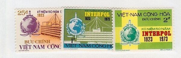 South Viet Nam Sc 451-53 NH ISSUE of 1973 - INTERPOL | Asia - Vietnam ...