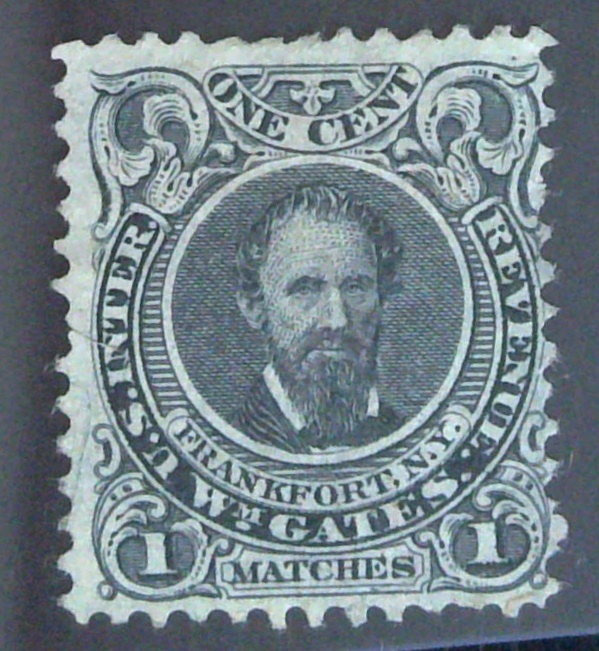 Scott #RO87a - 1c Black - Old Paper, Die I - Wm. Gates | United States ...