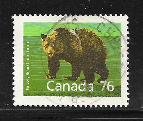 Canada 1178: 76c Grizzly Bear (Ursus arctos horribilis), used, VF ...