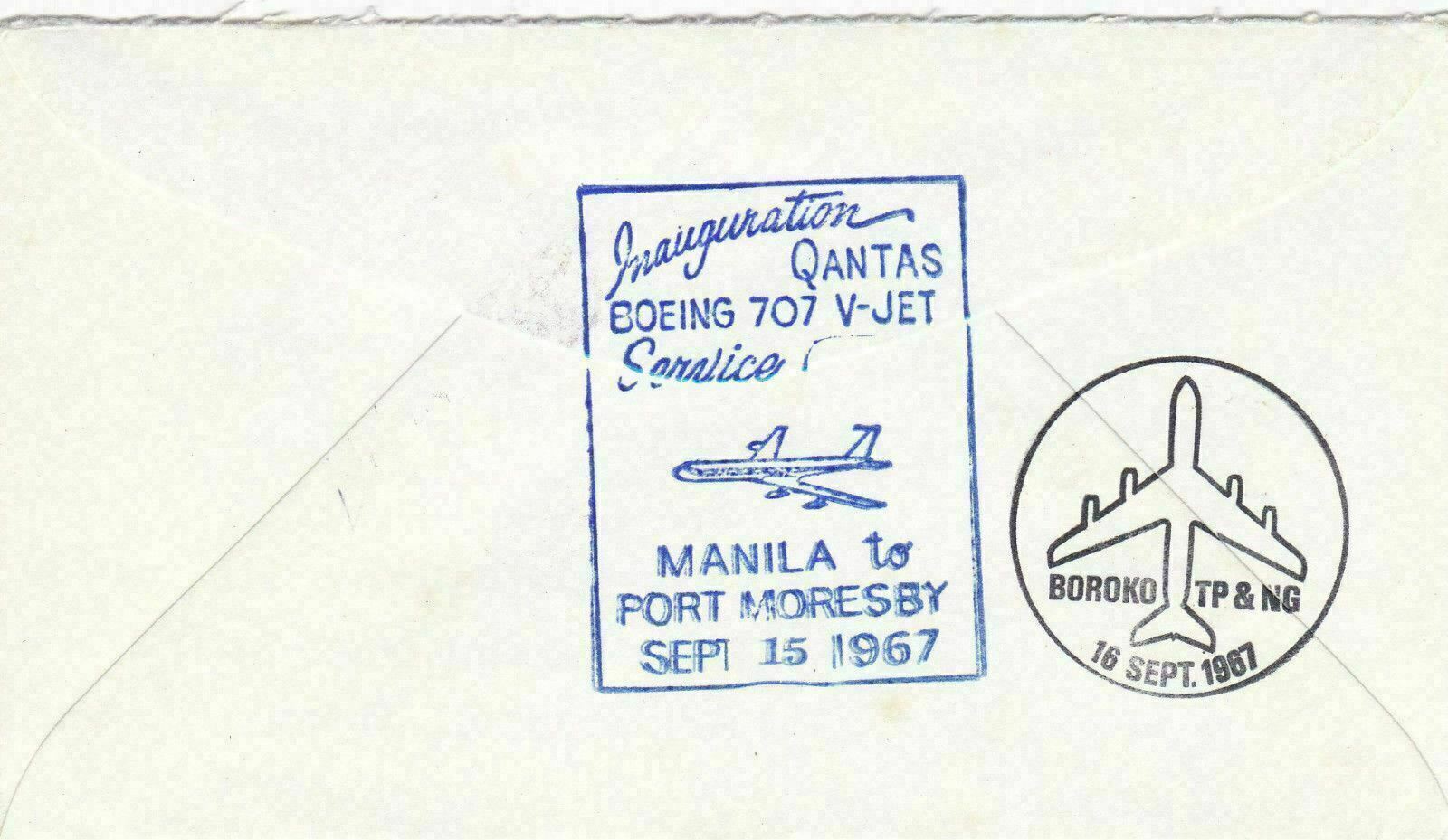 Qantas 1st JET Service Between Port Moreby Manila Hong Kong | Asia ...