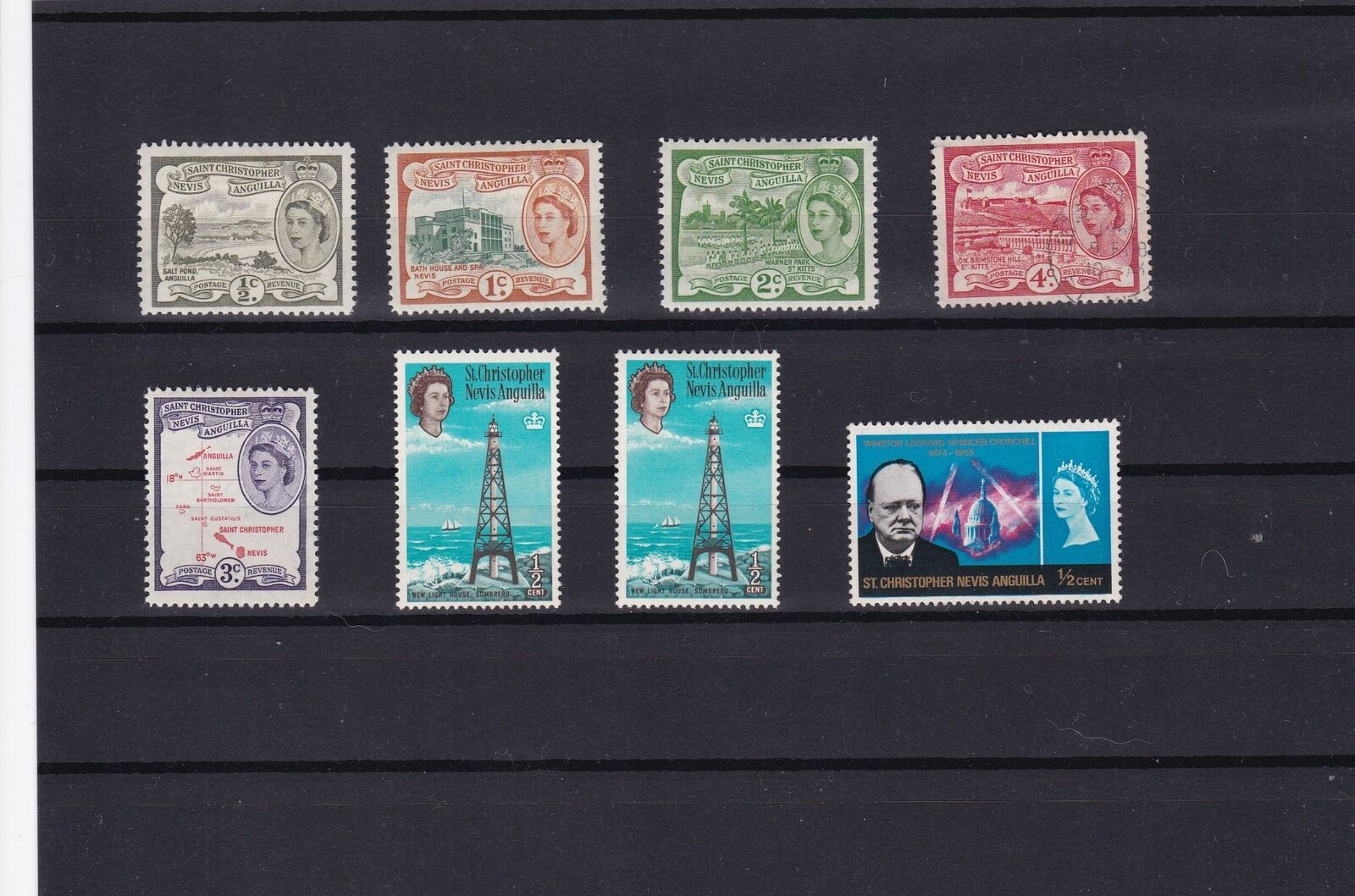 st christopher & nevis mountd mint & used stamps for collectors ref ...