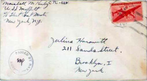 United States Ships 6c Transport 1944 U.S. Navy U.S.S. Moffett Type 3z ...