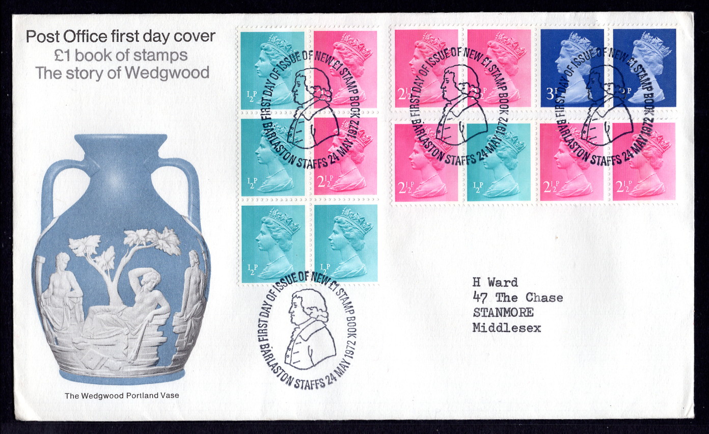 Great Britain 1st Wedgewood Booklet Typed FDC | Great Britain, General ...