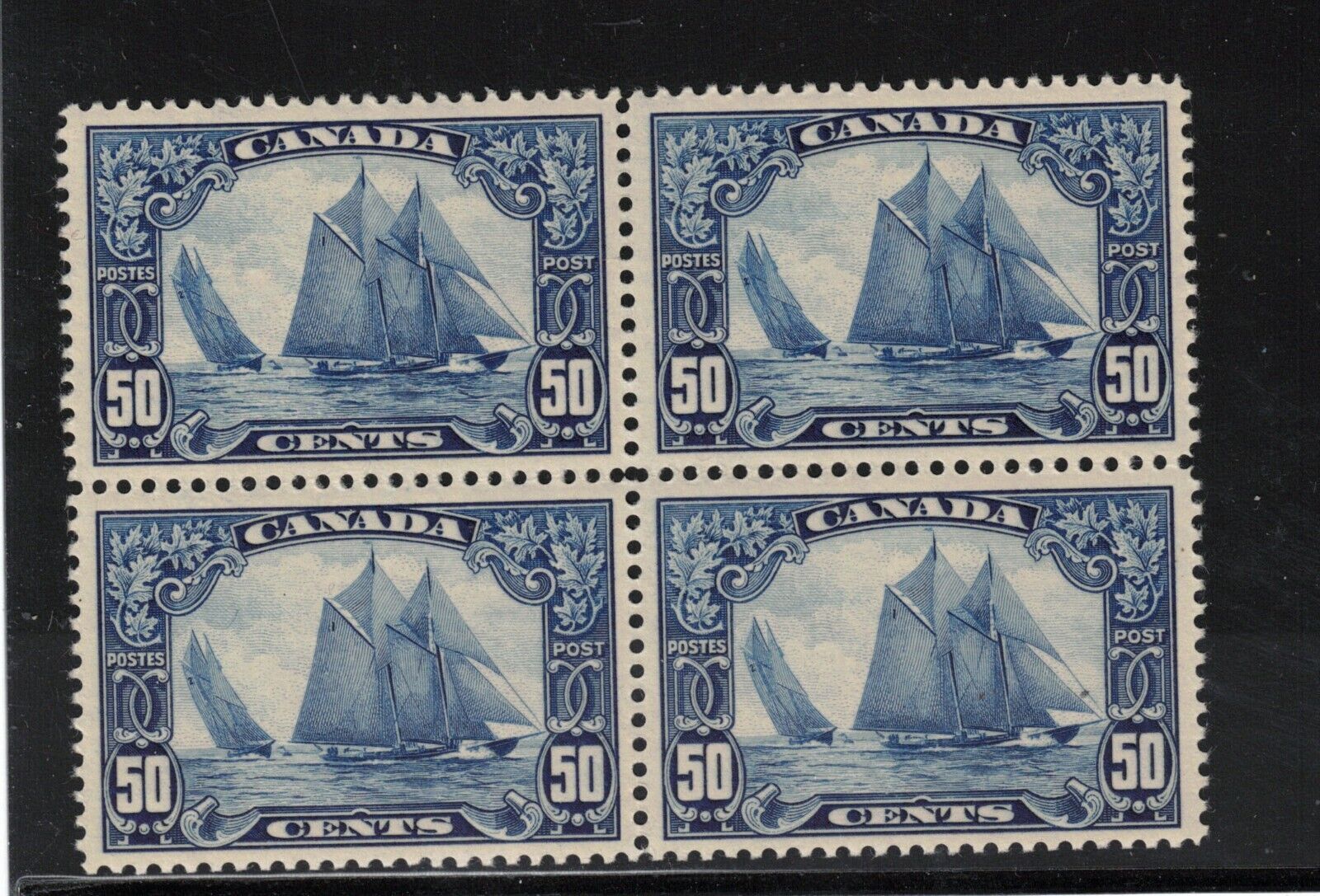 Canada #158 Extra Fine Never Hinged Block - A Rare Block Seldom Seen So ...