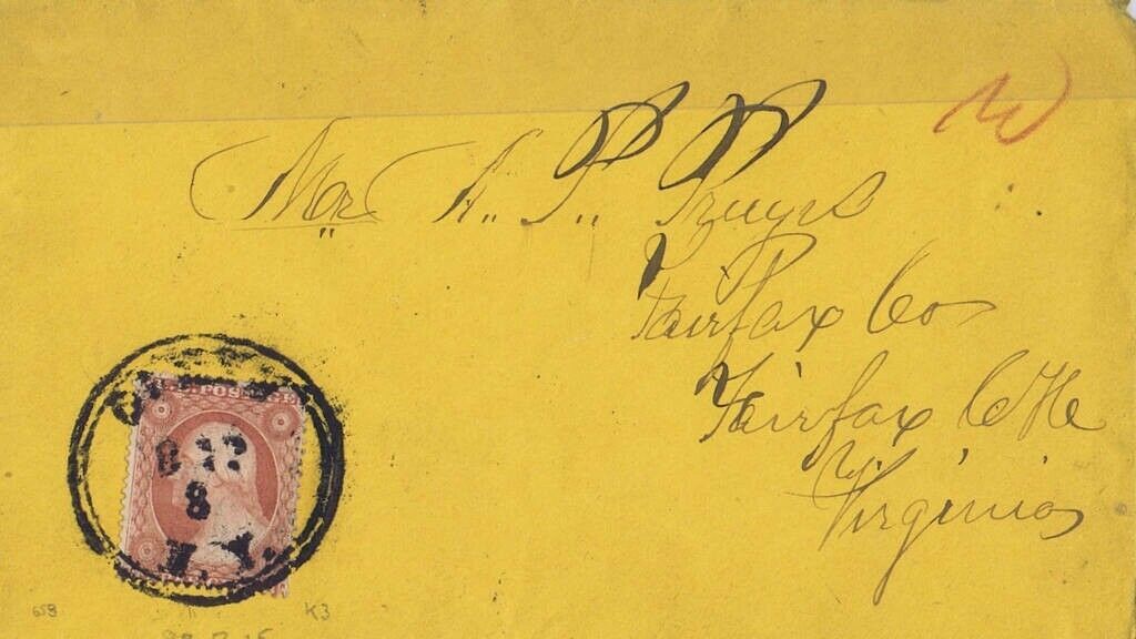 Scotts #26 VAR POS 87r15, Dble Transf on Cover NY PMK to Virginia, Rare ...
