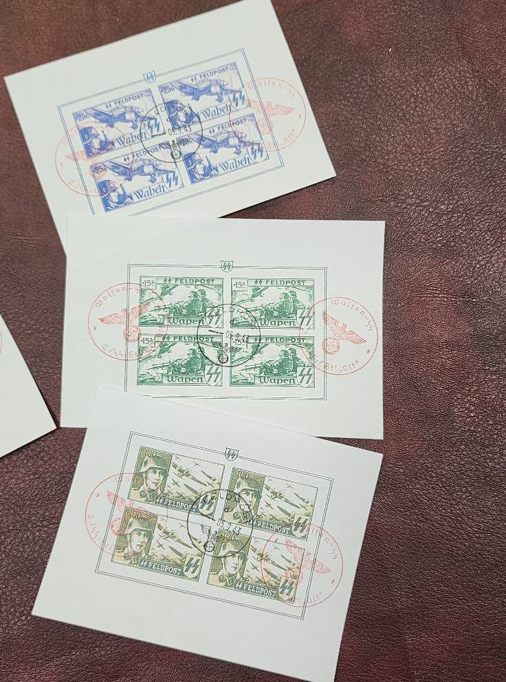 WW2 WWII German FLEMISH LEGION Third Reich NSDAP Nazi WAPEN SS Feldpost ...