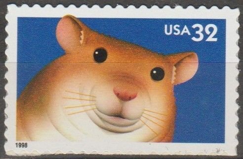 3234, Single. "Bright Eyes- Hamster" MNH .32 cent | United States ...