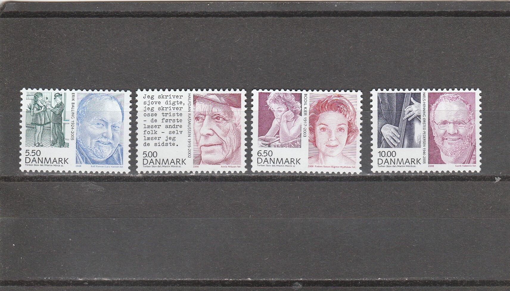 Denmark Scott# 1412-1415 MNH (2008 Famous Men) | Europe - Denmark ...