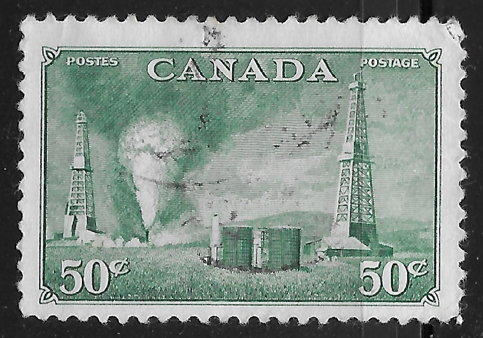 Canada #294 50c Oil Wells, Alberta | Canada, General Issue Stamp / HipStamp