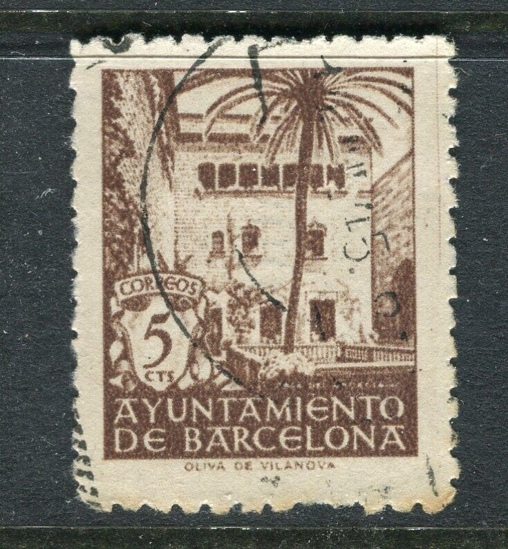 SPAIN; 1930s early Barcelona Local Civil War period issues fine used ...