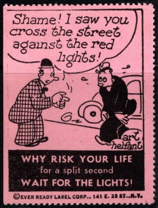 1940's US Cinderella Ever Ready's NYPD Traffic Safety Stickers Set ...