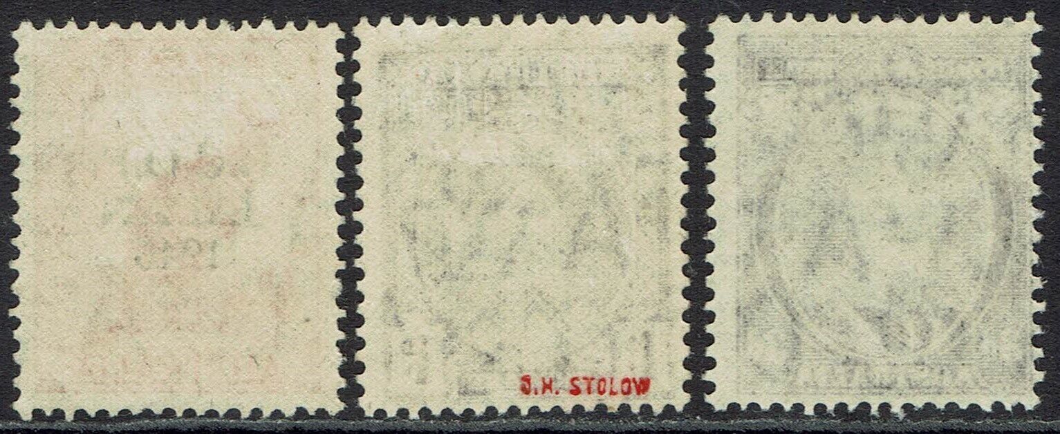 Bcof Australia Japan Occupation 1946 Overprinted ½D 1d and 3d ...