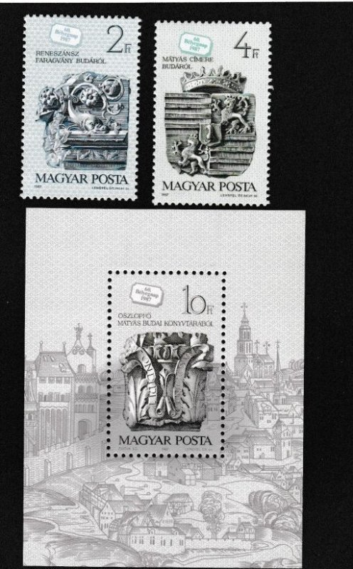 Hungary # 3083-3084, 3085, Stamp Day 60th Anniv., Mint NH, 1/2 Cat ...