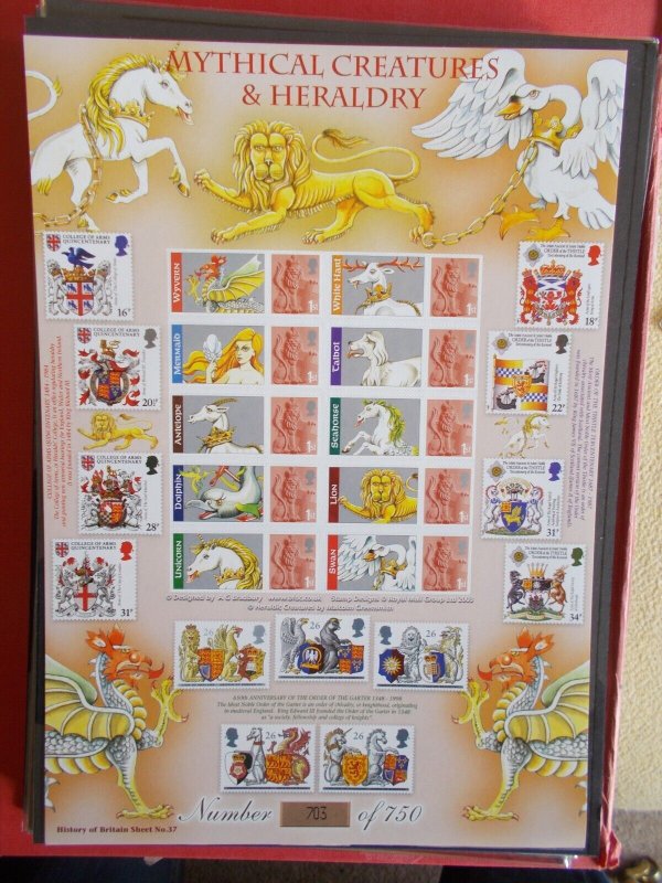 2009 Mythical Creatures & Heraldry Limited Edition Smiler Sheet - no ...