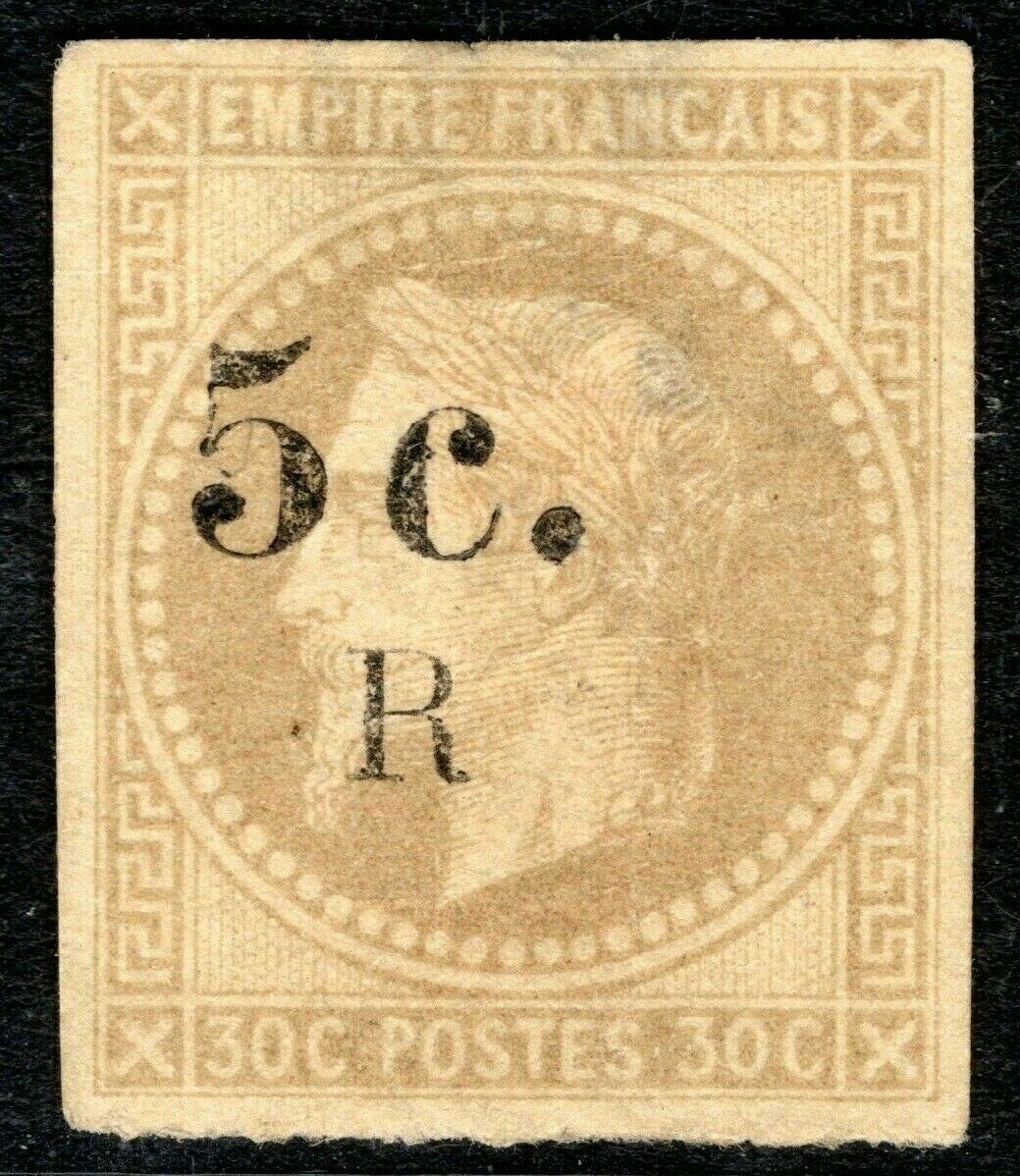 France Colonies REUNION Stamp SG.5 5c/30c Napoleon (1885) Mint MNG ...