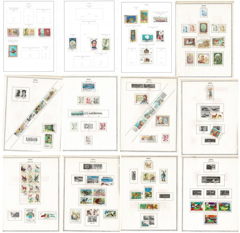 Chile collection hundreds from 1967-1987 | Central & South America ...