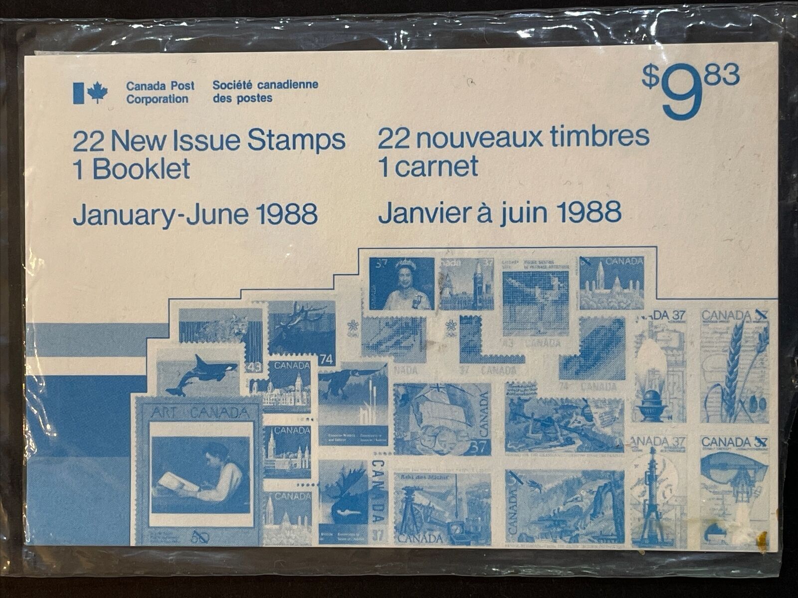 CANADA POST 1988 New Issue Pack January-June Unsealed 22 Stamps, 1 ...