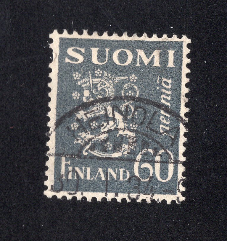 Finland 1930 60p dark gray, Scott 165 used, value = 65c | Europe ...