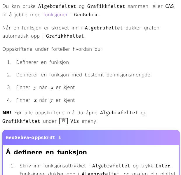 Funksjonsteori | House of Math
