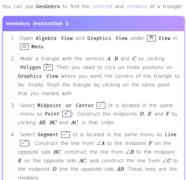 Geometry in GeoGebra | Guide for Commands and Views | House of Math