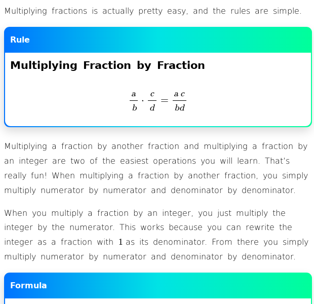 Multiplication and Division of Fractions | House of Math
