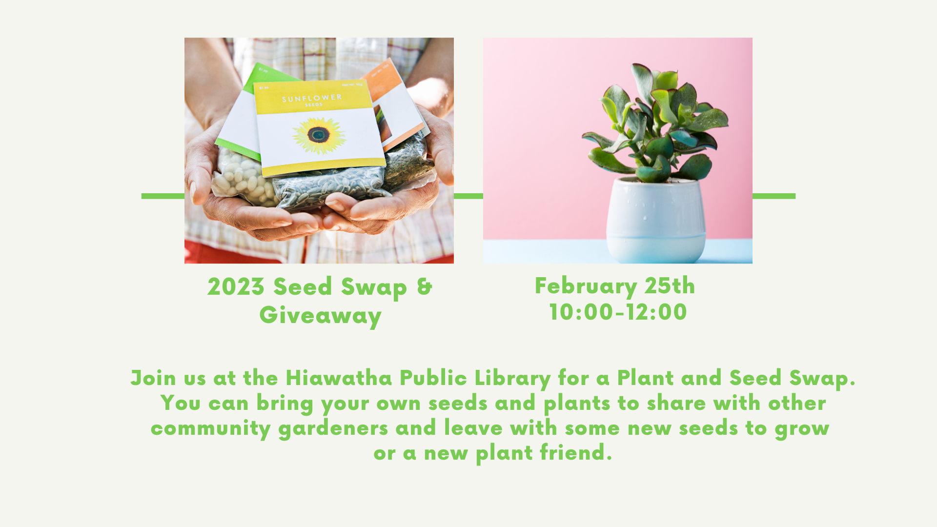 Nine Square Feet's 2023 Seed Swap and Giveaway | Hoopla