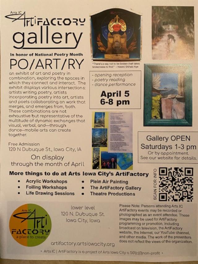 PO/ART/RY Reception for Art Exhibit | Hoopla