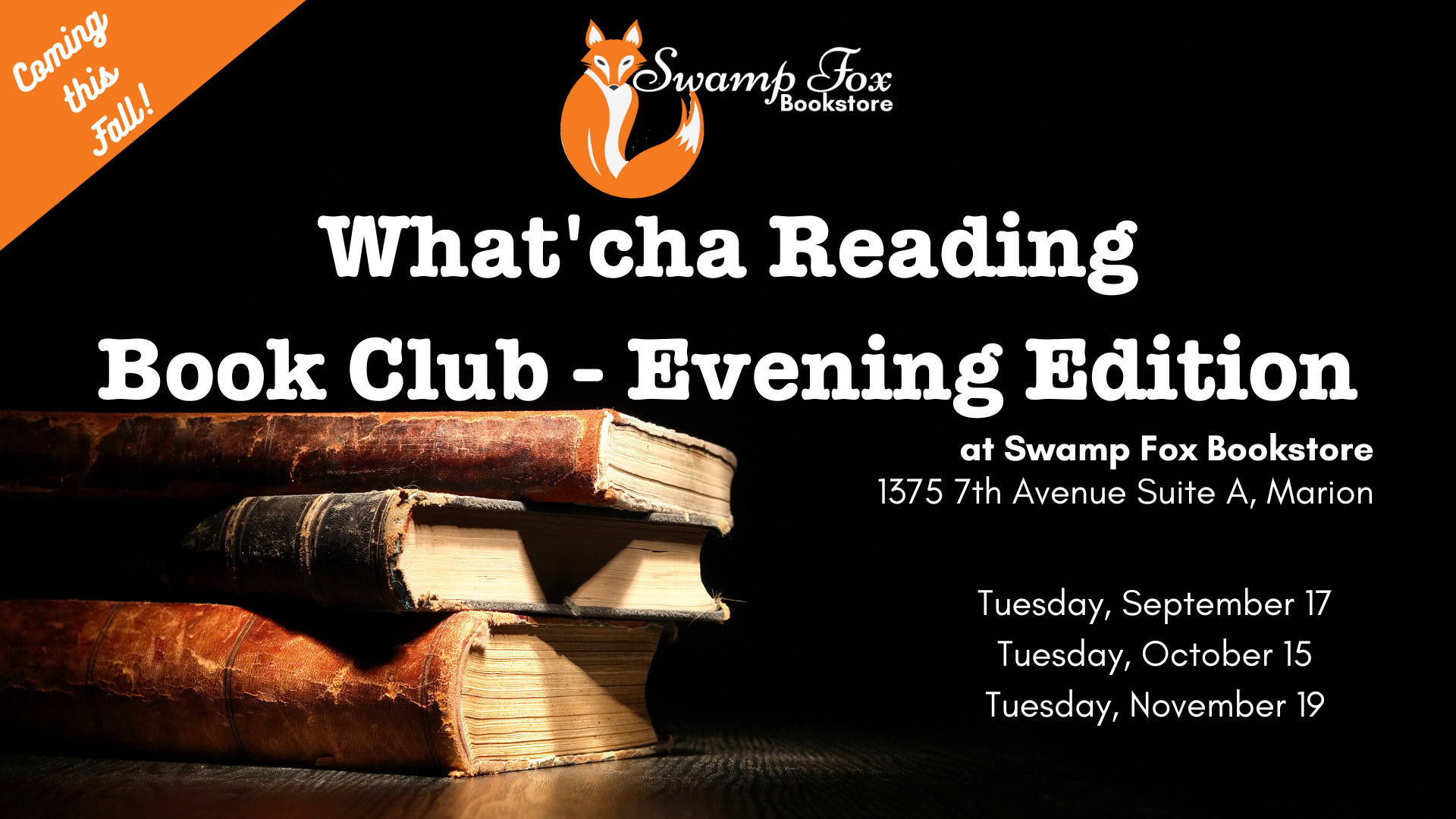 What'cha Reading Book Club - The Evening Edition | Hoopla