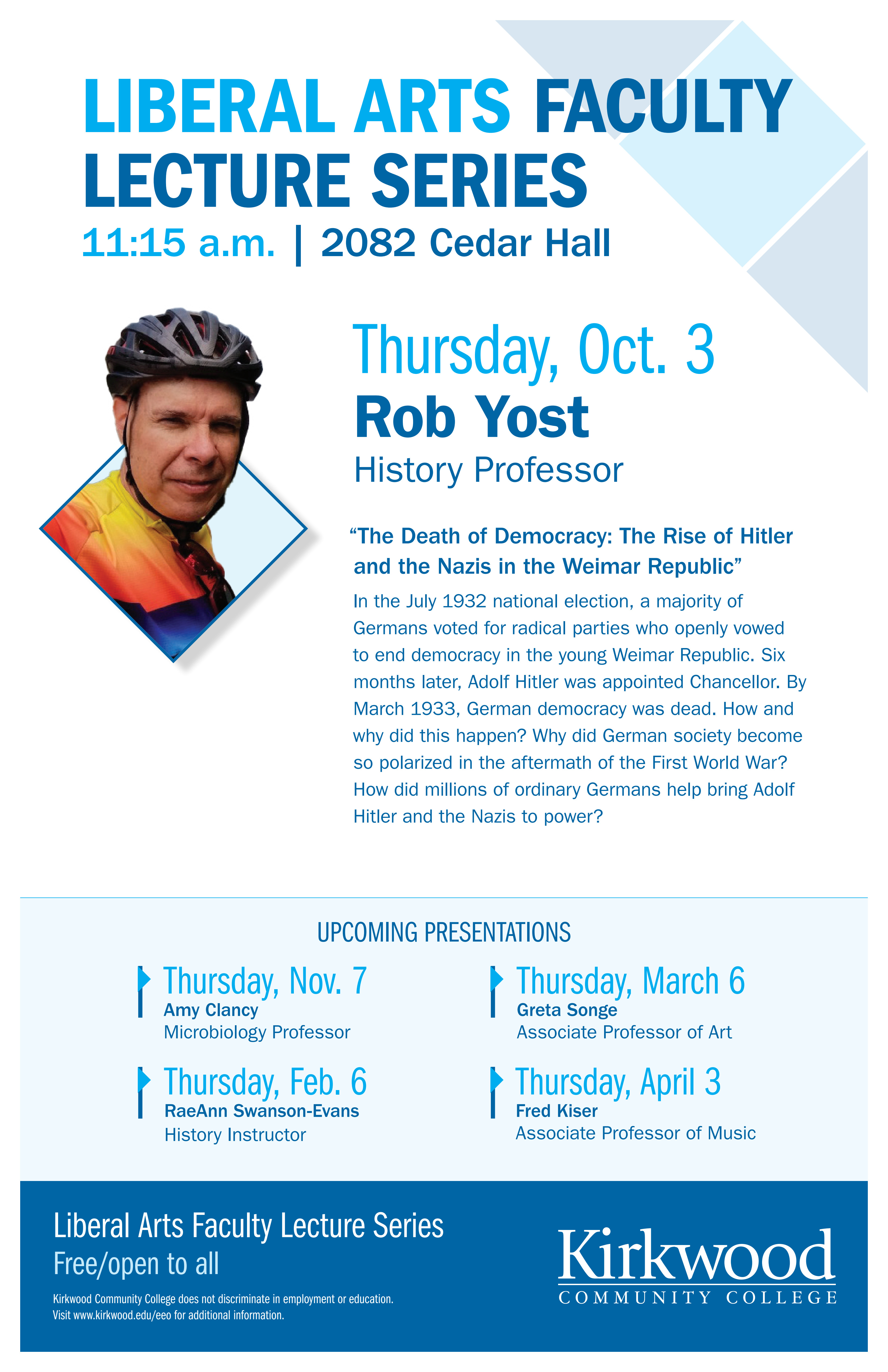 Liberal Arts Faculty Lecture with Rob Yost | Hoopla