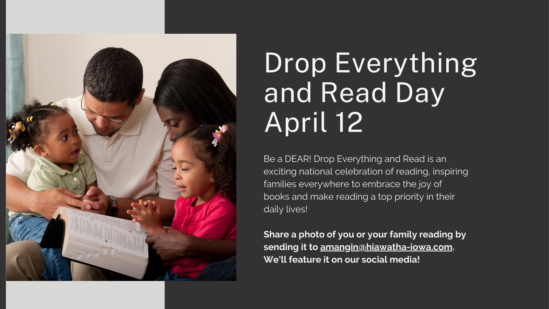 Drop Everything and Read Day | Hoopla
