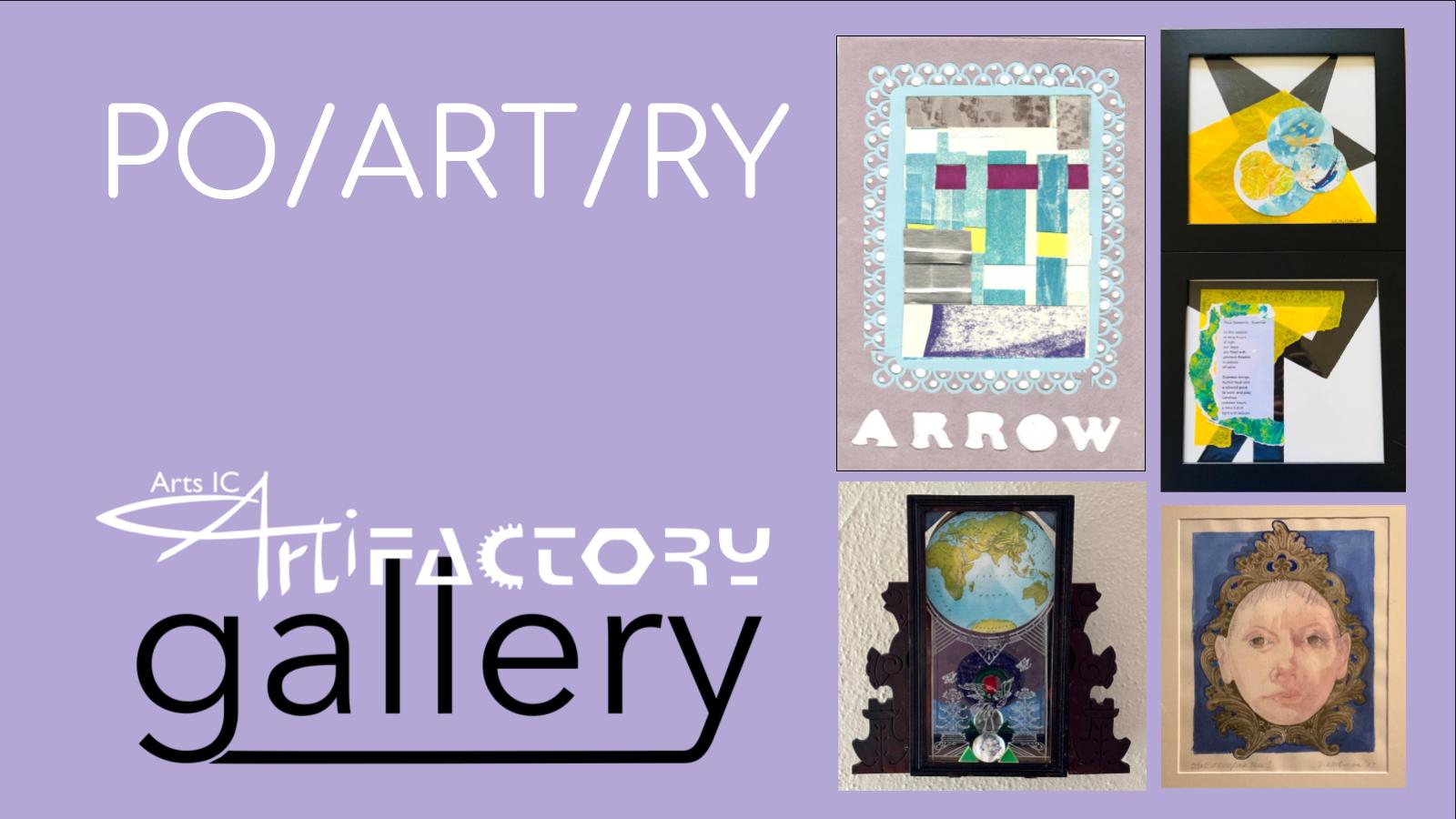 The ArtiFactory's PO/ART/RY, April gallery show combining art and