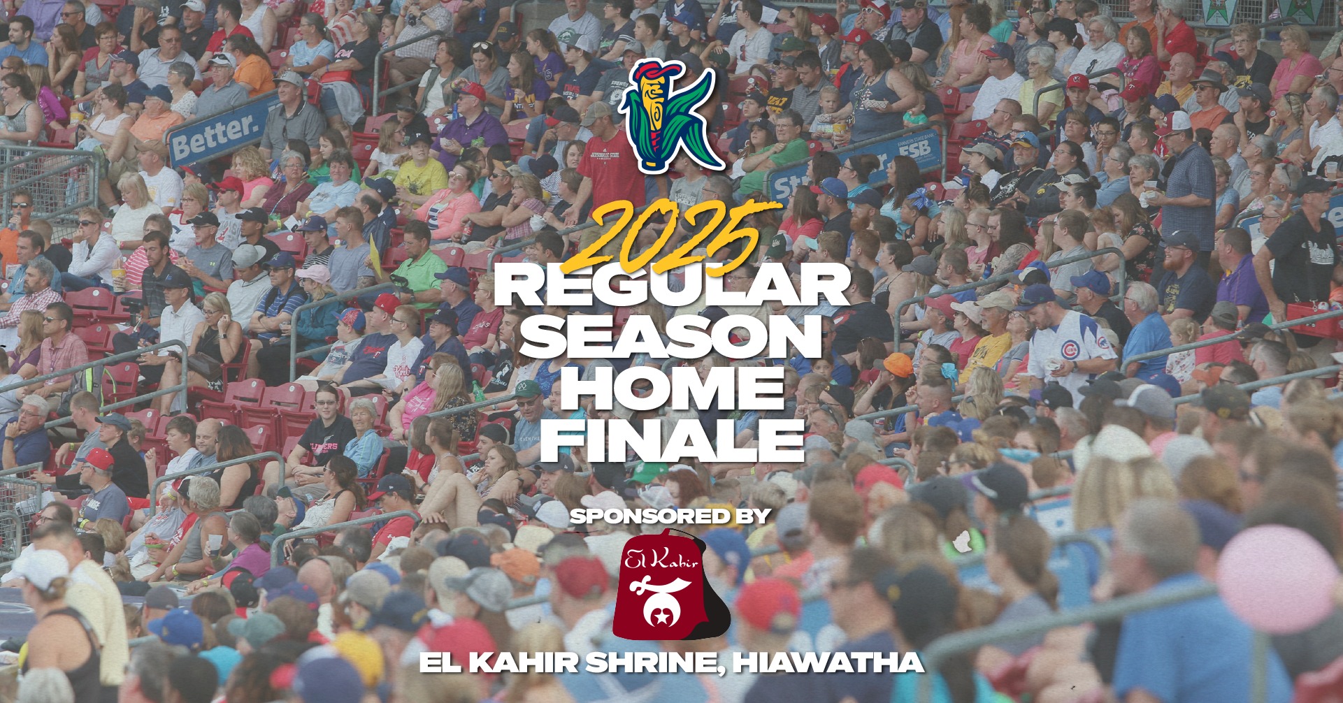 Cedar Rapids Kernels home game (SUN, 8/31) - regular season home