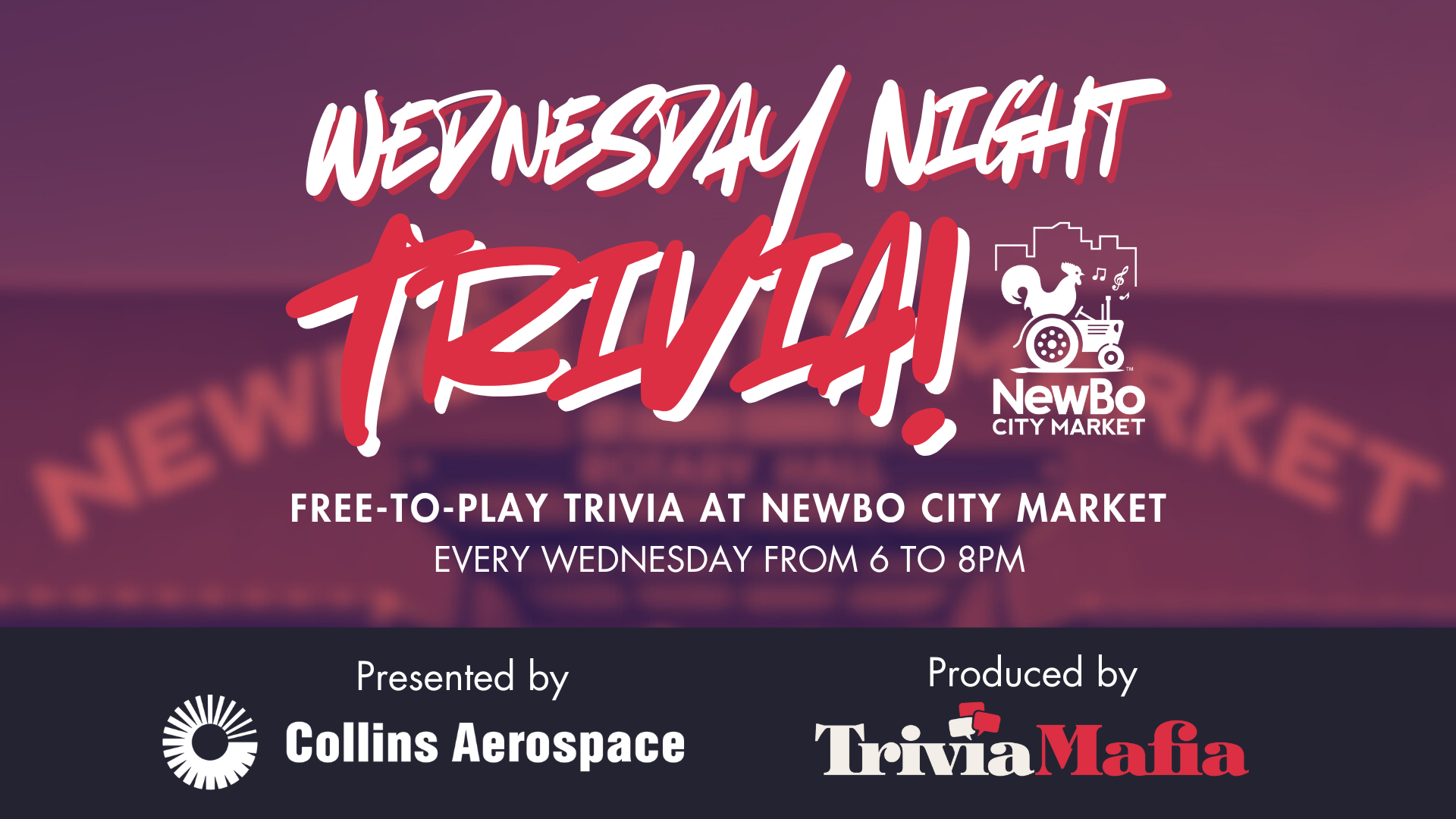 Weekly FREE Trivia at NewBo City Market | Hoopla