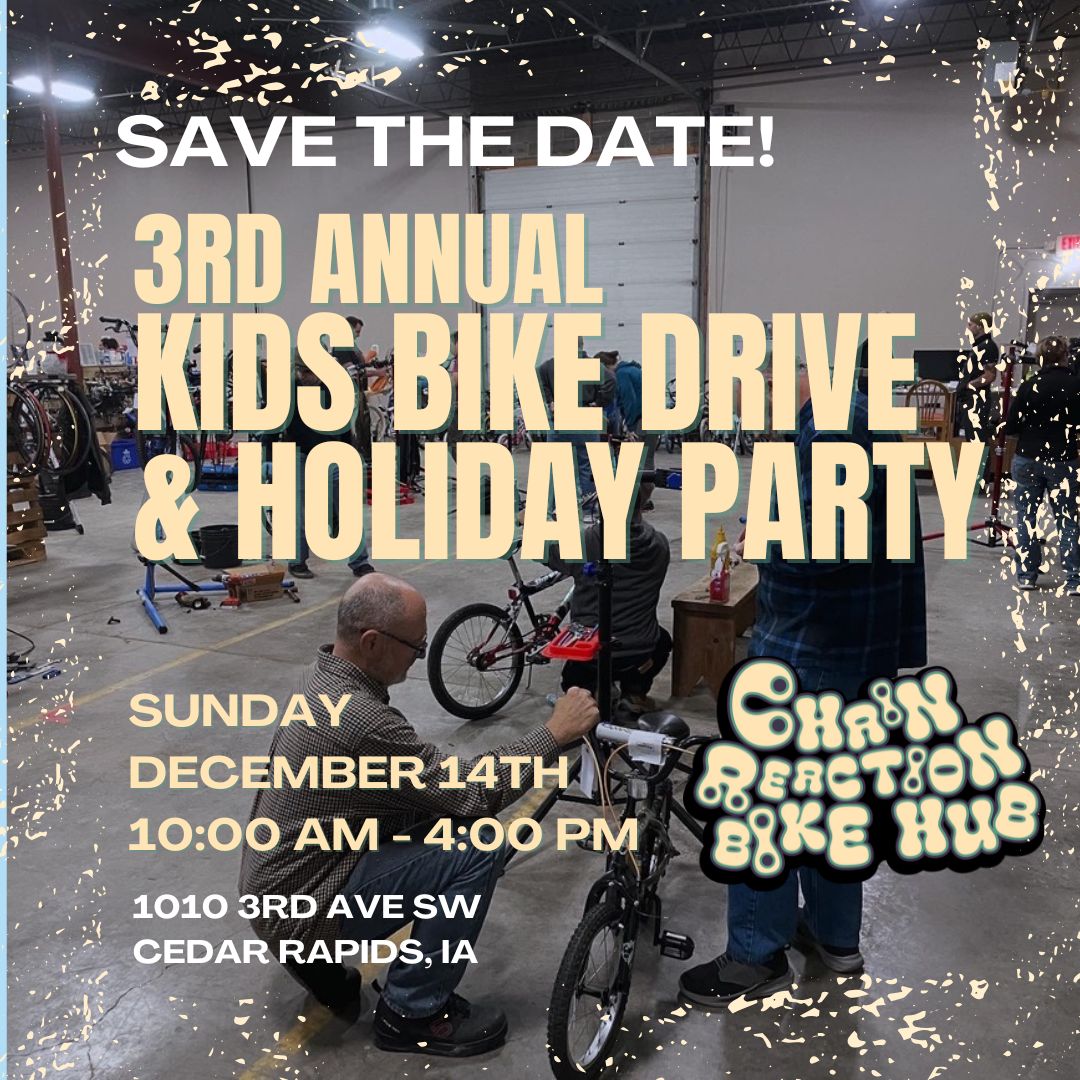 Chain Reaction Bike Hub Annual Kids Bike Drive | Hoopla