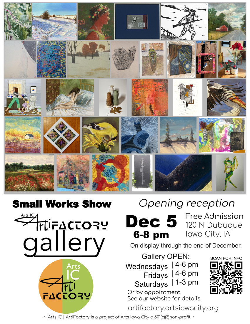 “Small Works Show/Art Market” showcases artwork by 29 local artists in
