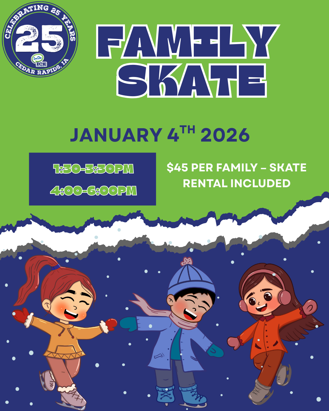 Family Skate at the ImOn Ice Arena | Hoopla