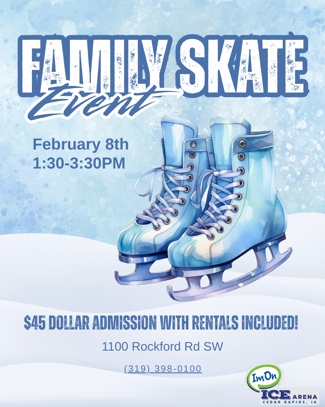 Family Skate at the ImOn Ice Arena | Hoopla