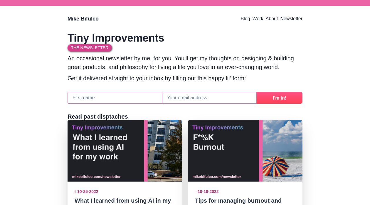 Tiny Improvements - InboxReads