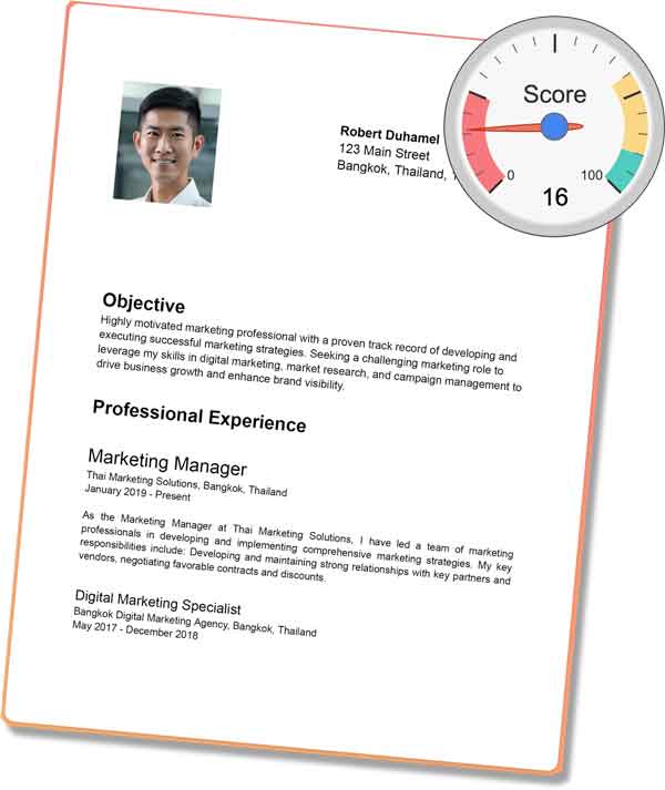 Free A.I Resume Checker | Huneety