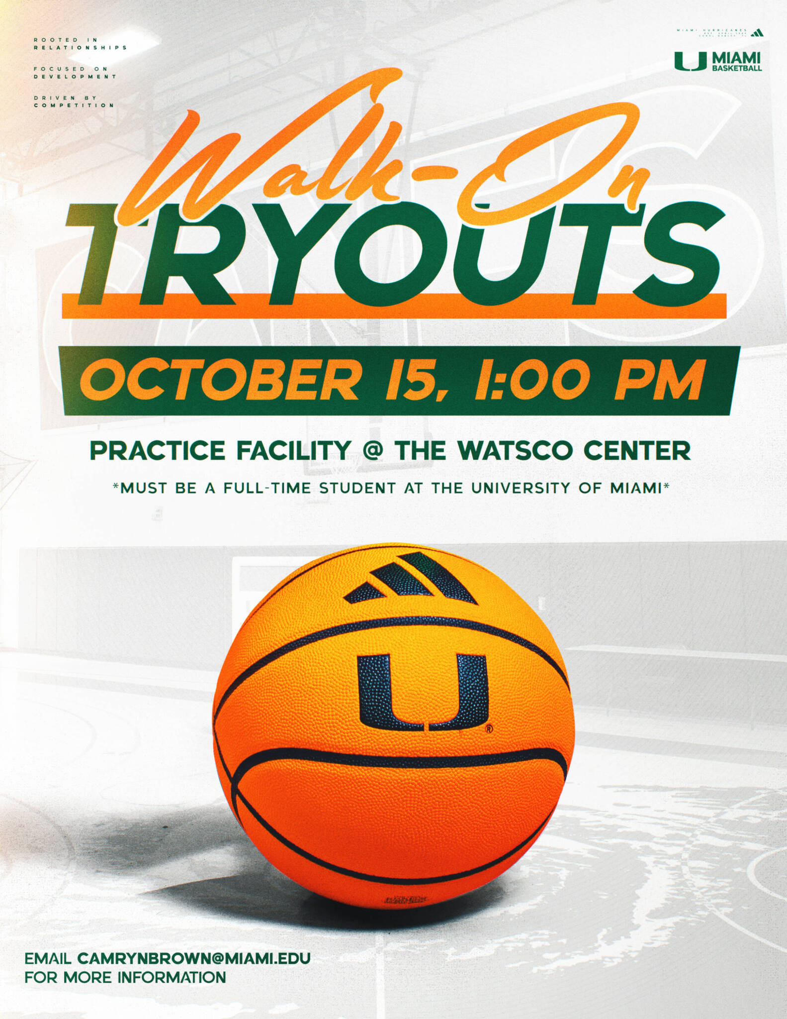 Men’s Basketball Walk On Tryout – University of Miami Athletics