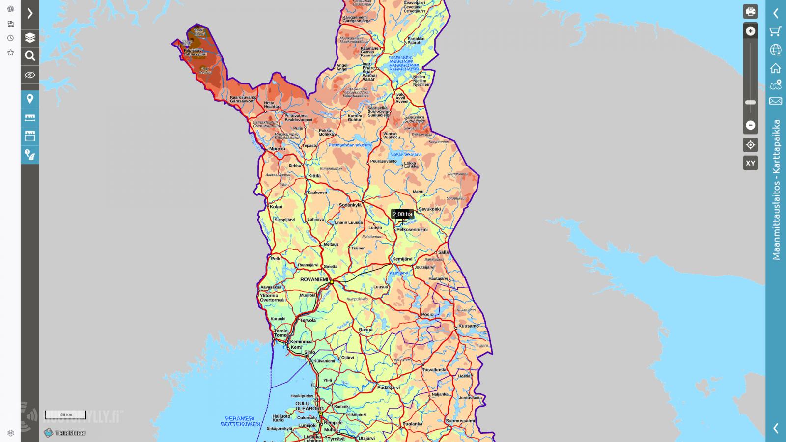 Pala Lappia * n.20000m2 määräala Pelekosenniemeltä * metsämaa & suo ...