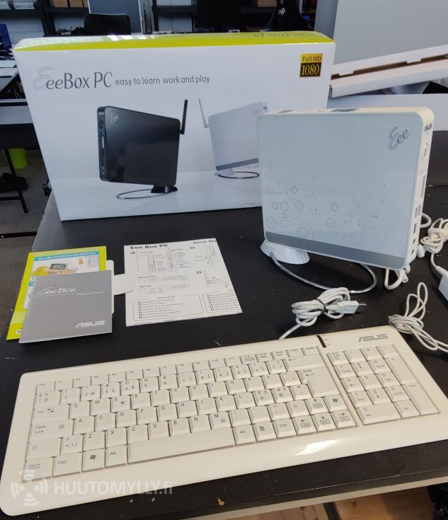 Asus eeeBOX PC minipöytätietokone tarvikkeineen – Huutomylly.fi